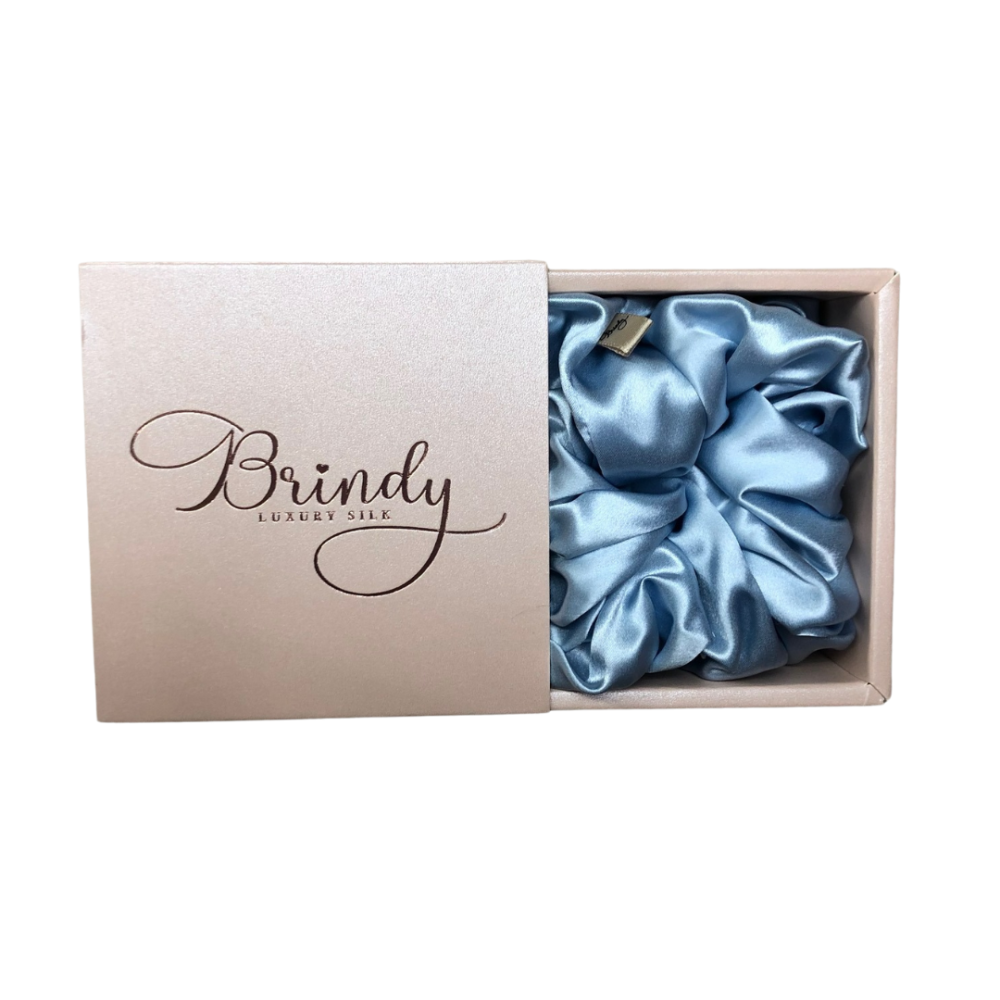 Brindy Exclusive 7.5cm Mulberry Silk Scrunchies Spring - Brindy Silk